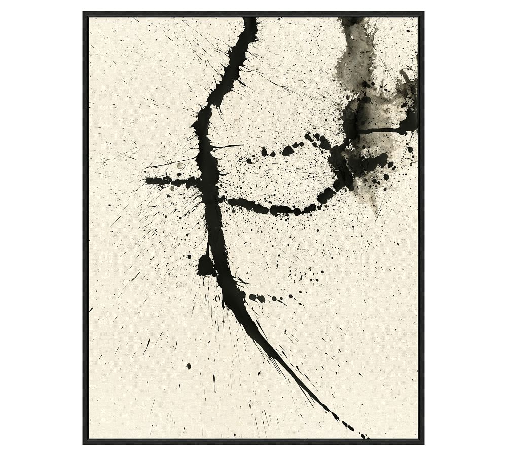 Ink Spray Framed Canvas | Pottery Barn