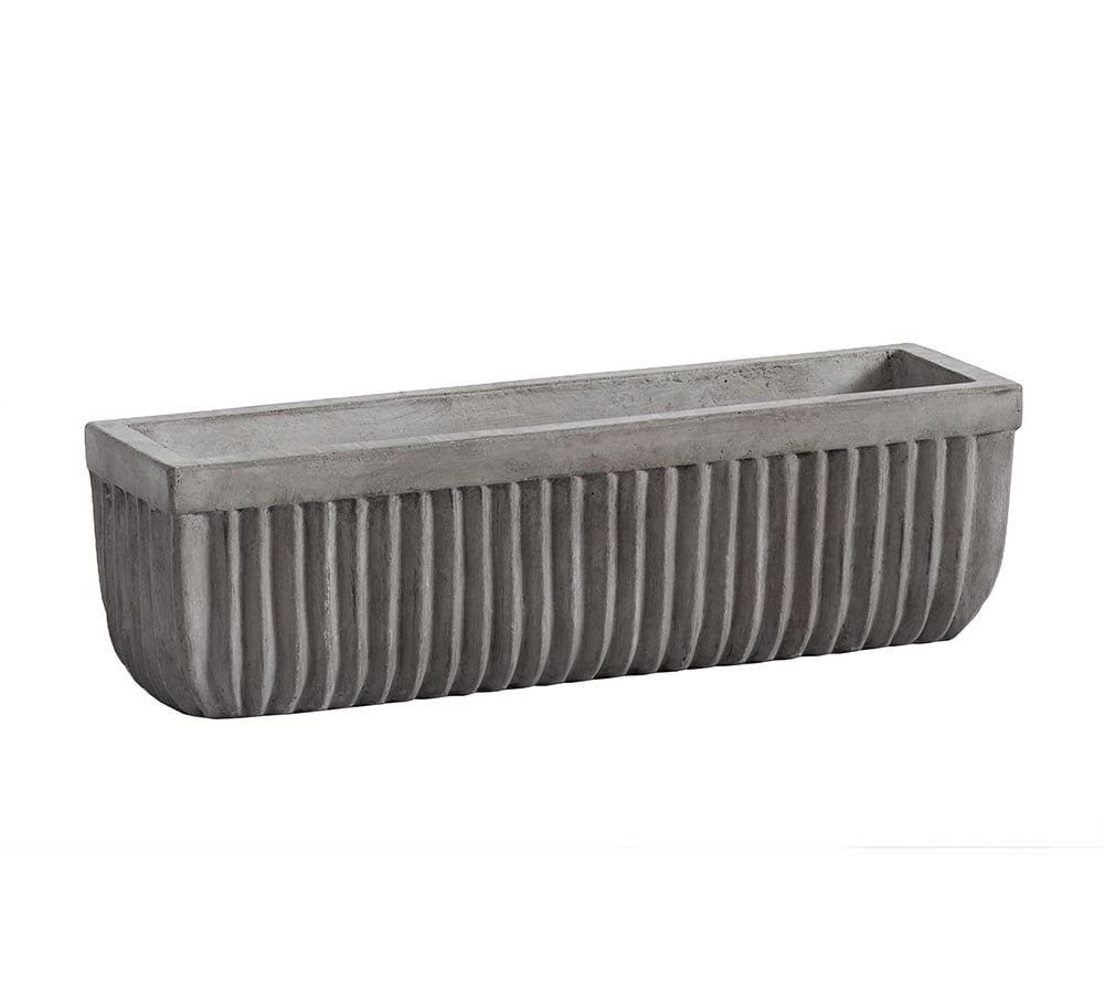 Concrete Fluted Planters | Pottery Barn