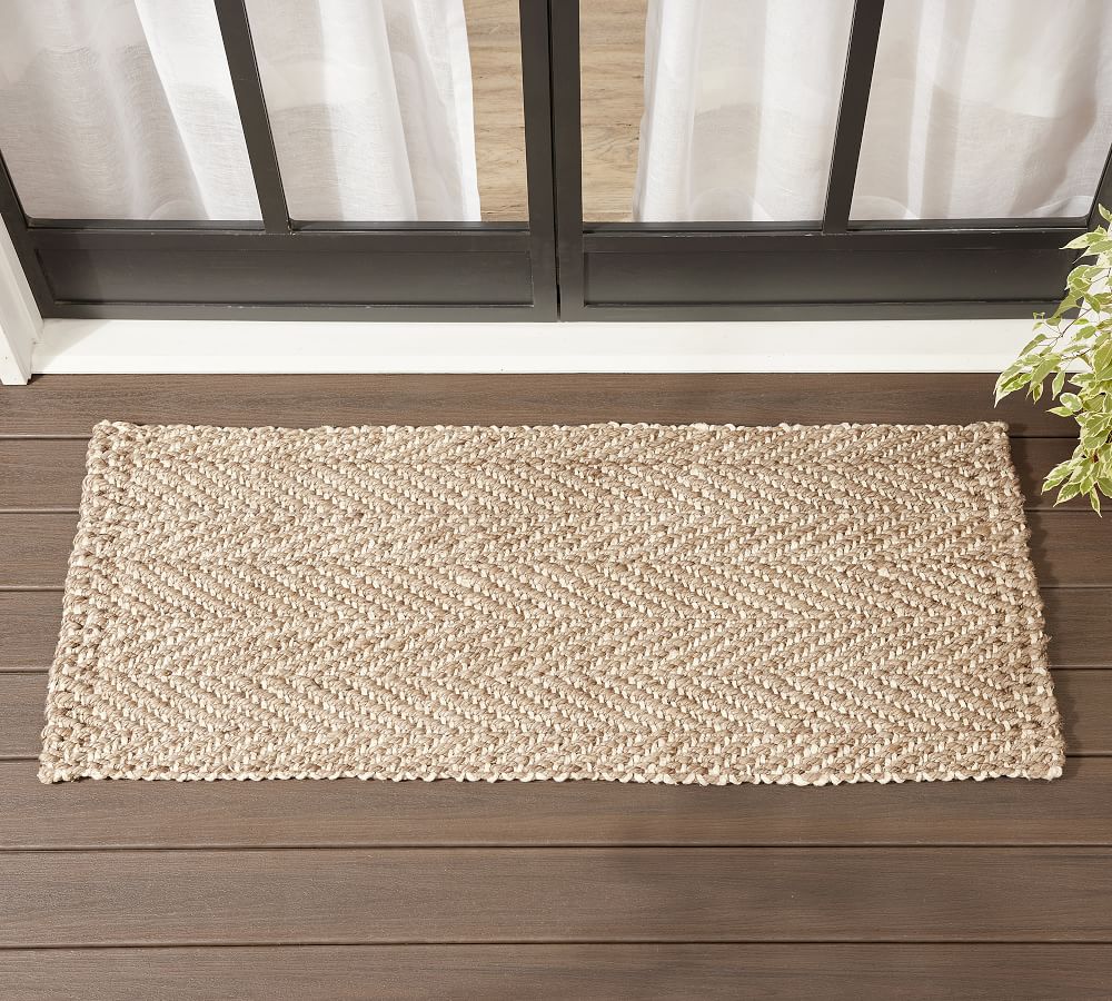 Herringbone Natural Fiber Doormat | Pottery Barn