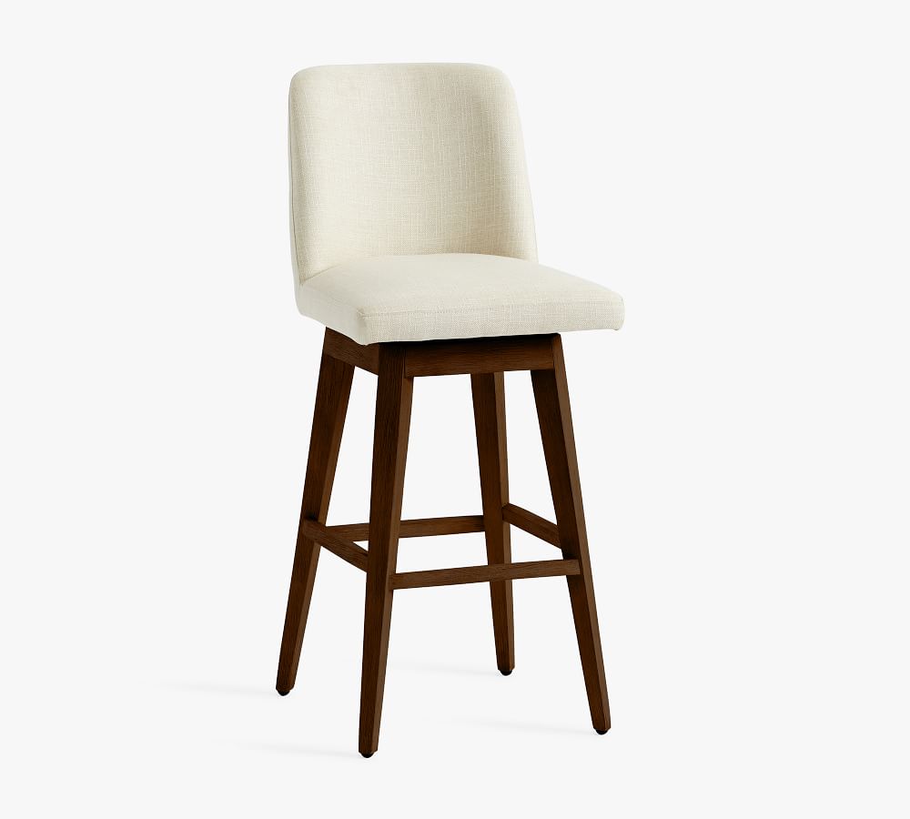 Layton Upholstered Swivel Bar & Counter Stools | Pottery Barn