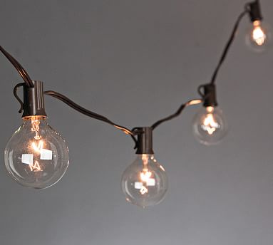 Electric G40 String Lights, 20 Count - Set of 2 | Pottery Barn