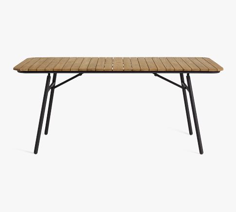 Tulum 48" FSC® Acacia Round Patio Dining Table | Pottery Barn