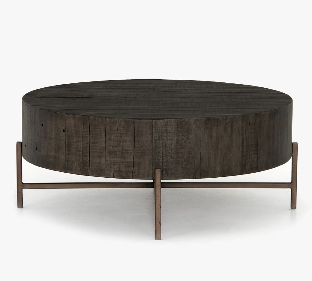 Fargo 40" Round Reclaimed Wood Coffee Table | Pottery Barn