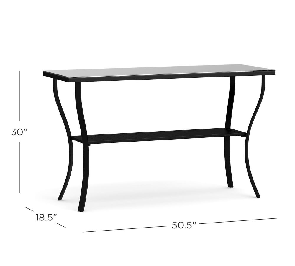 Riviera Metal Console Table | Pottery Barn
