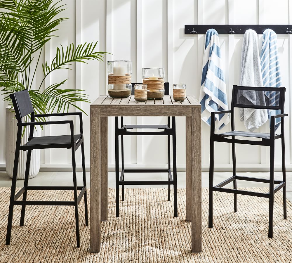 Fiji Metal & Mesh Bar Stool | Pottery Barn