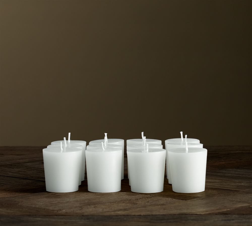 Unscented Votive Candles, Set of 12 | Pottery Barn