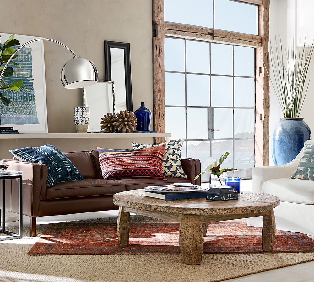 Indigo Marbled Decoupage Box | Pottery Barn