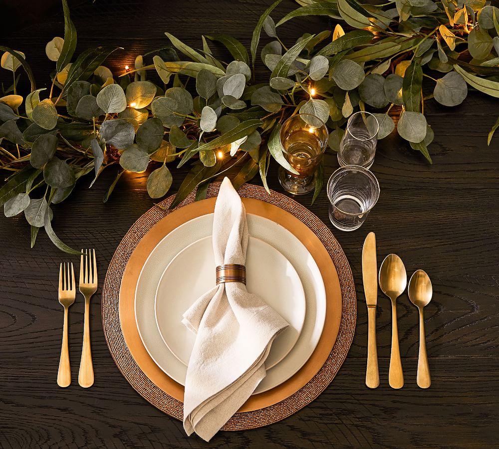 Bleecker Metal Charger Plate | Pottery Barn