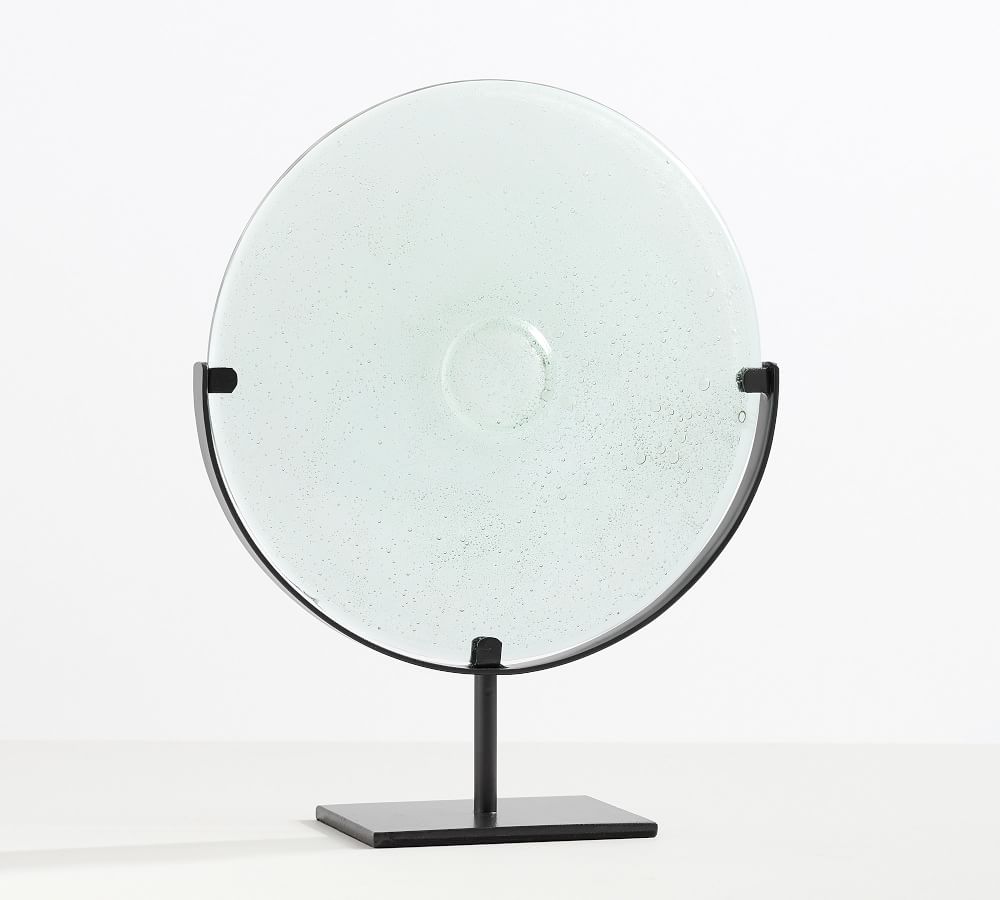 Glass Disk on Stand | Pottery Barn