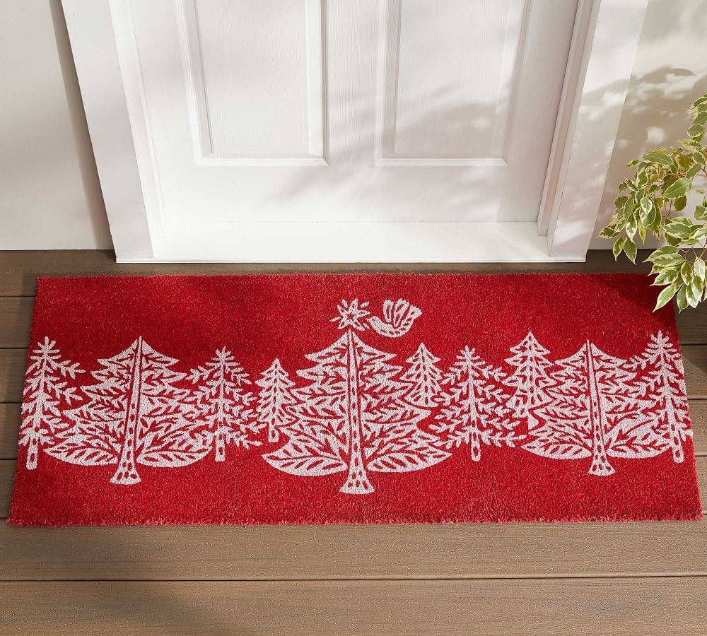 OPEN BOX: Nordic Trees Doormat | Pottery Barn