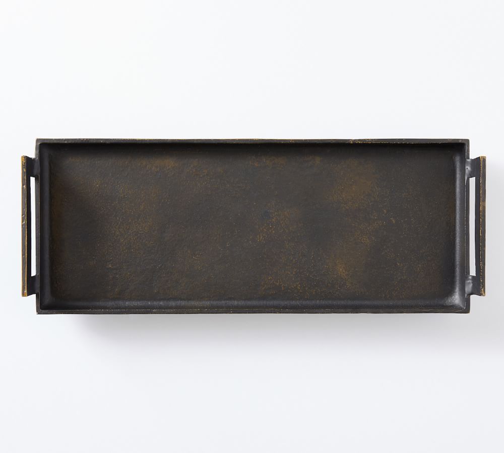 Barrett Cast Candle Decorative Tray | Pottery Barn