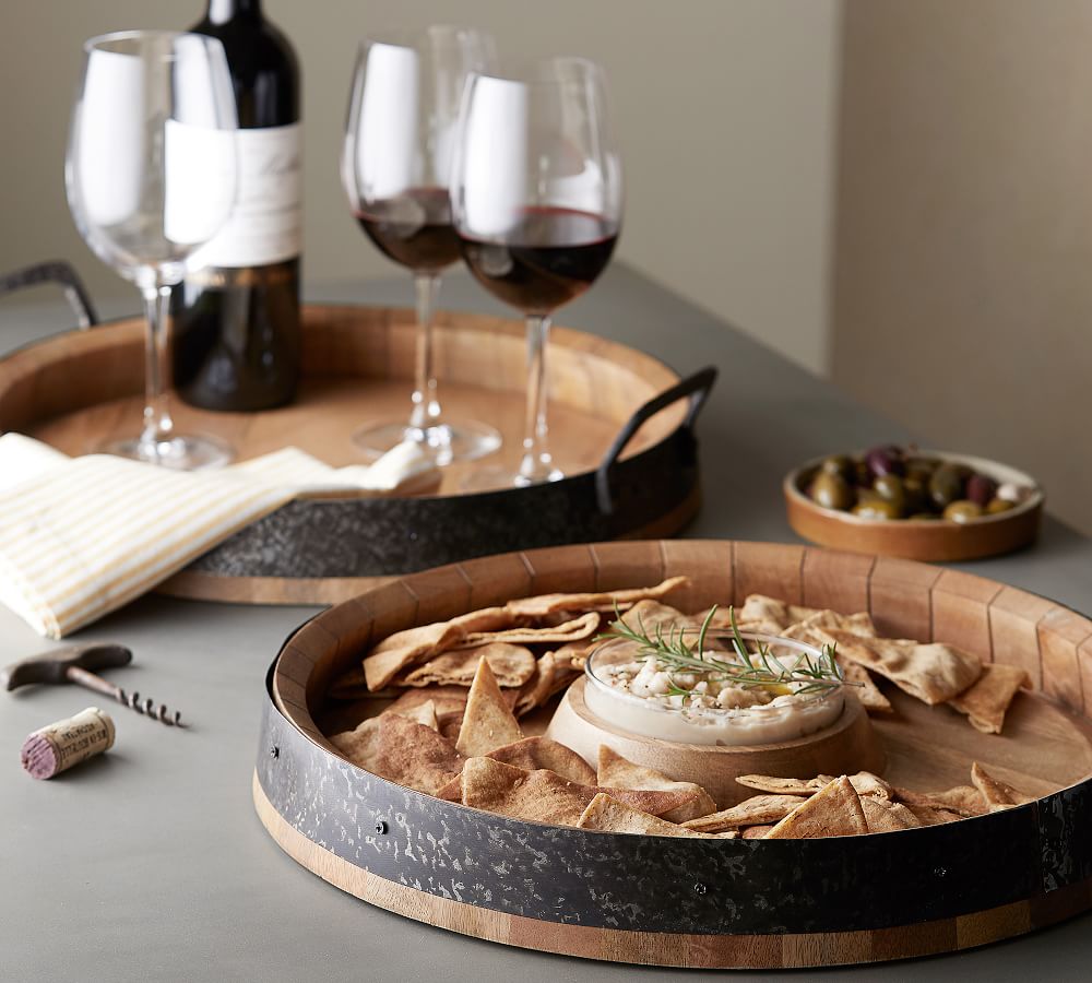 Barrel Top Serving Tray | Pottery Barn