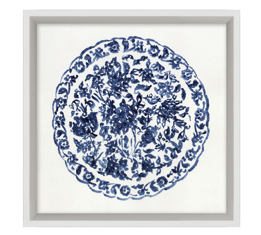 Porcelain Blue Framed Paper Prints | Pottery Barn