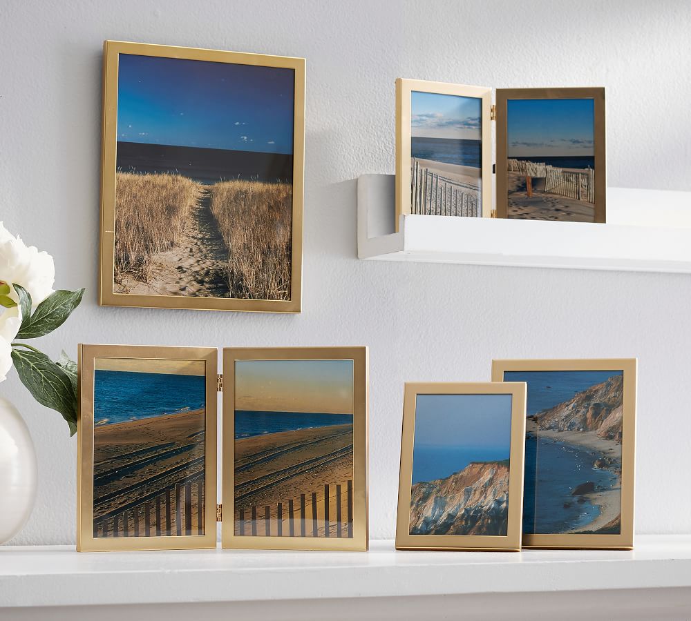 Modern Brass Picture Frame | Pottery Barn