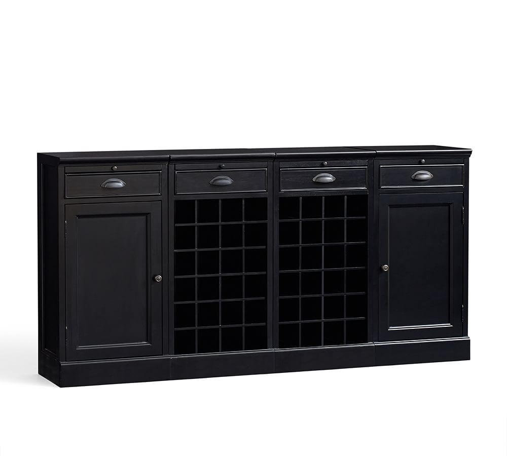 Modular Bar 72” Buffet With Double Wine Grid | Pottery Barn