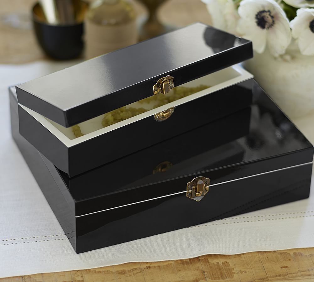 Trenna Lacquer Jewelry Box | Pottery Barn