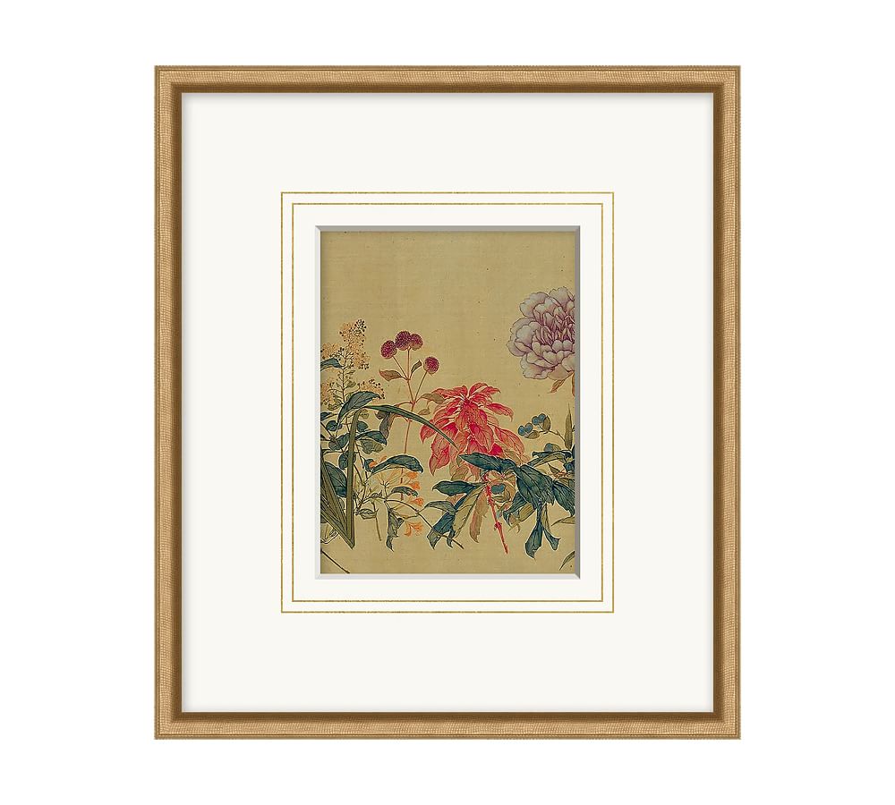 Edo Flowers Botanical Prints | Framed Wall Art | Pottery Barn