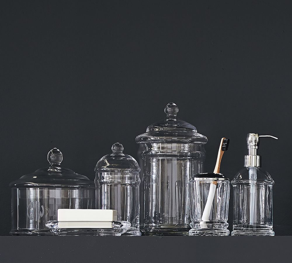 Classic Handcrafted Glass Bathroom Accessories | Pottery Barn