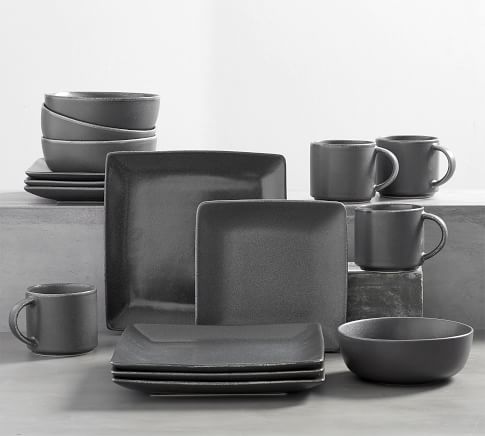 Mason Square Dinner Plate | Pottery Barn