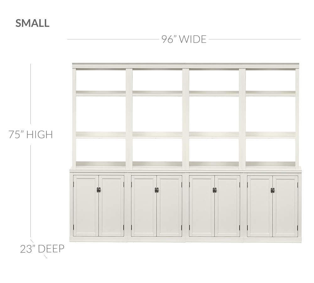 Logan Wall Bookcase with Doors | Pottery Barn