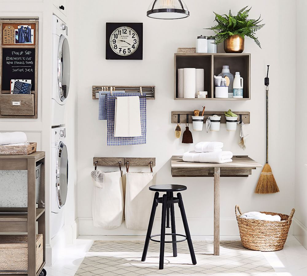 Mission Modular Laundry Organization System | Pottery Barn