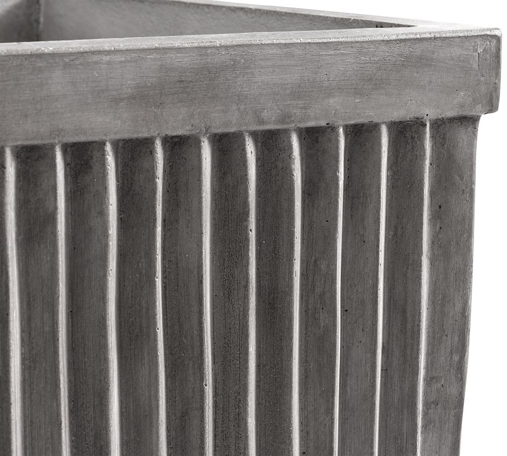 Concrete Fluted Planters | Pottery Barn