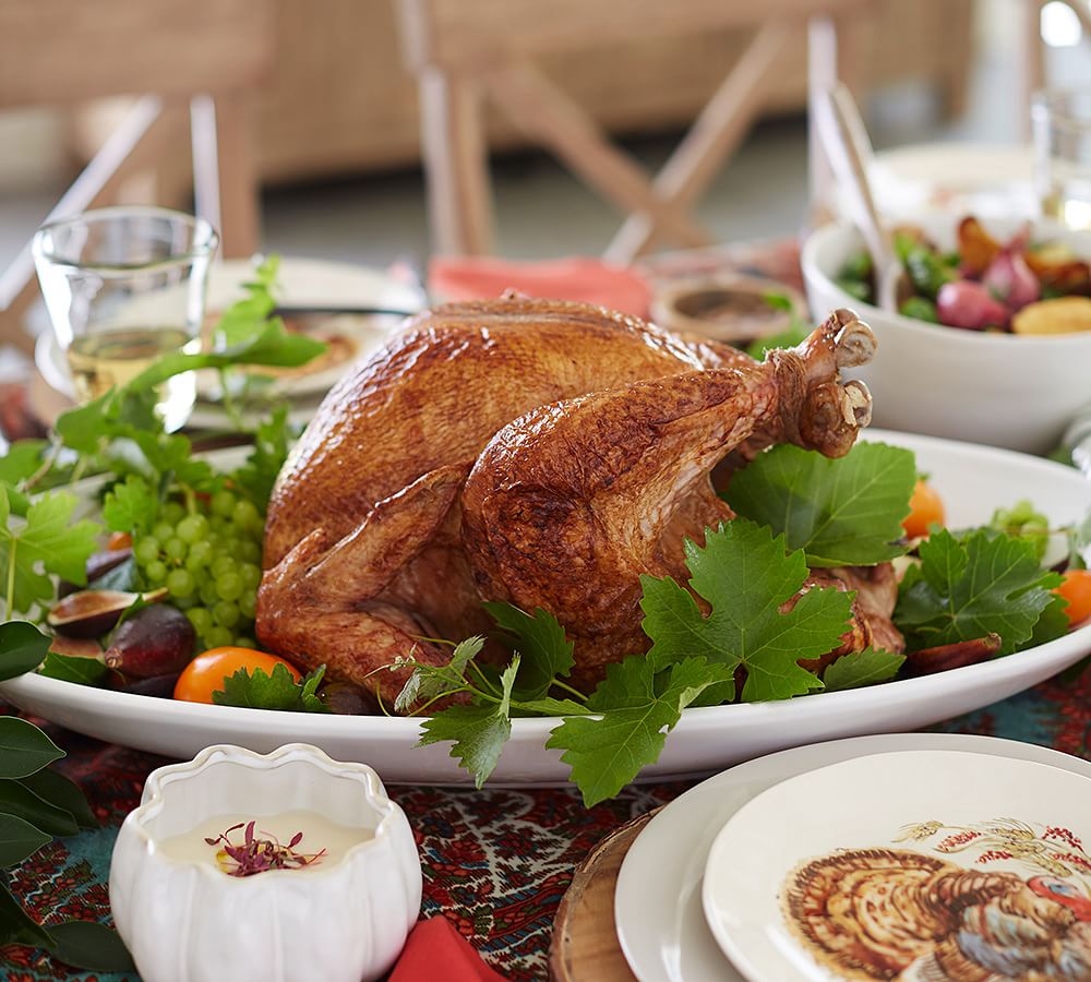 Watercolor Turkey Platter | Pottery Barn