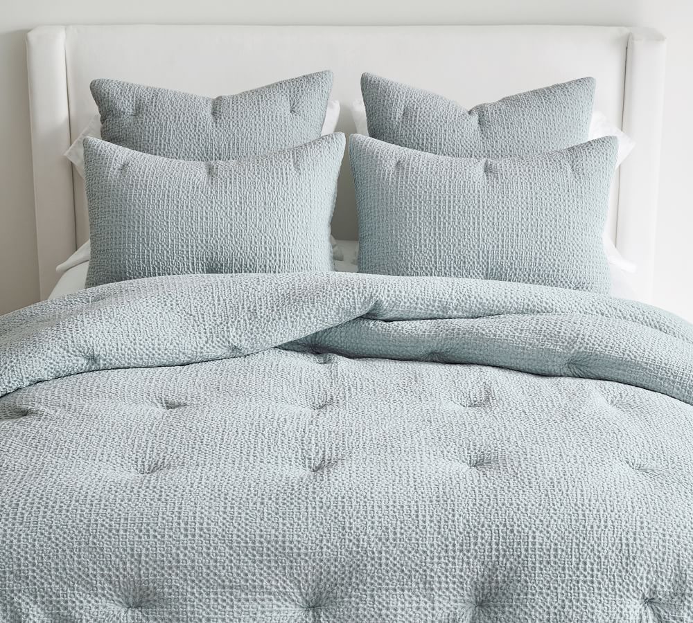 Vintage Washed Cotton/Linen Comforter Sham | Pottery Barn