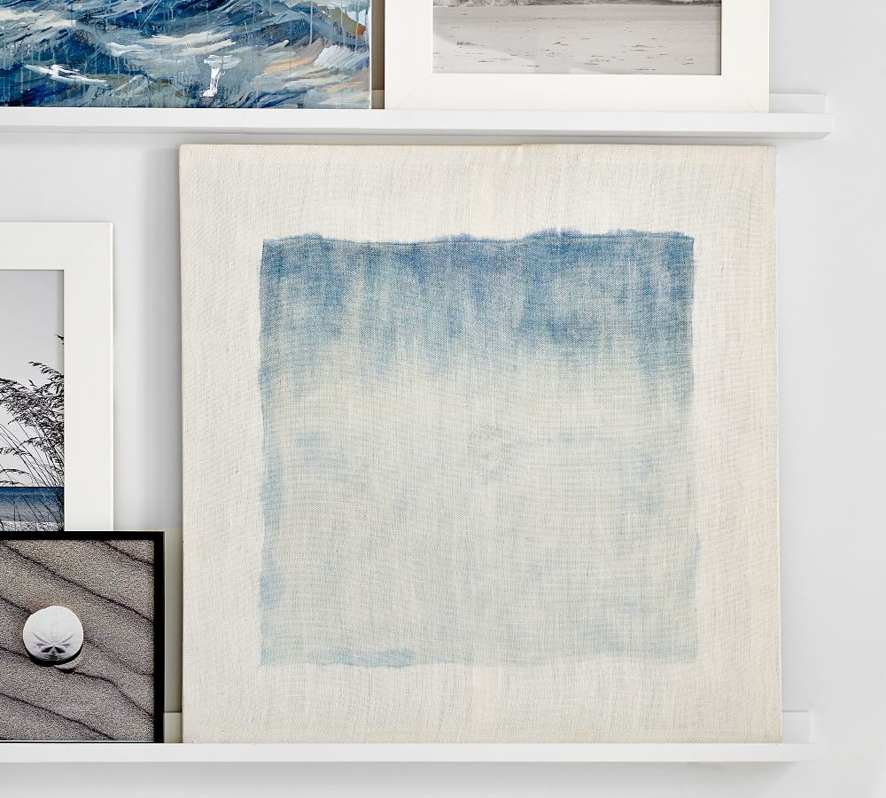 Indigo Ombre Wrapped Canvas | Pottery Barn