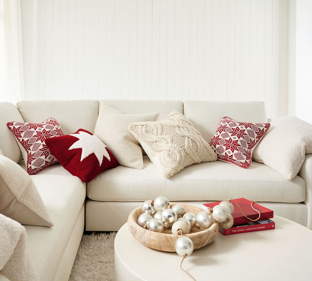 Alpine Mega Cable Sherpa Back Pillow Cover | Pottery Barn