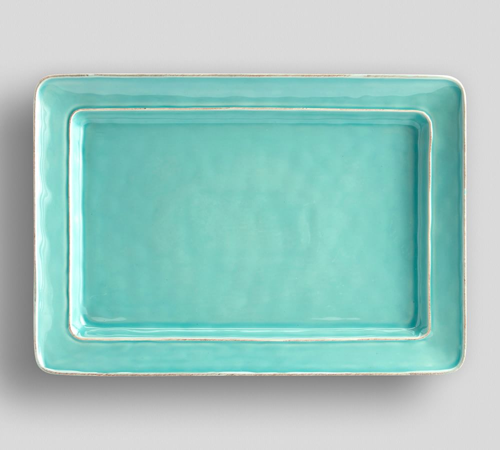 Cambria Handcrafted Stoneware Rectangular Serving Platter | Pottery Barn