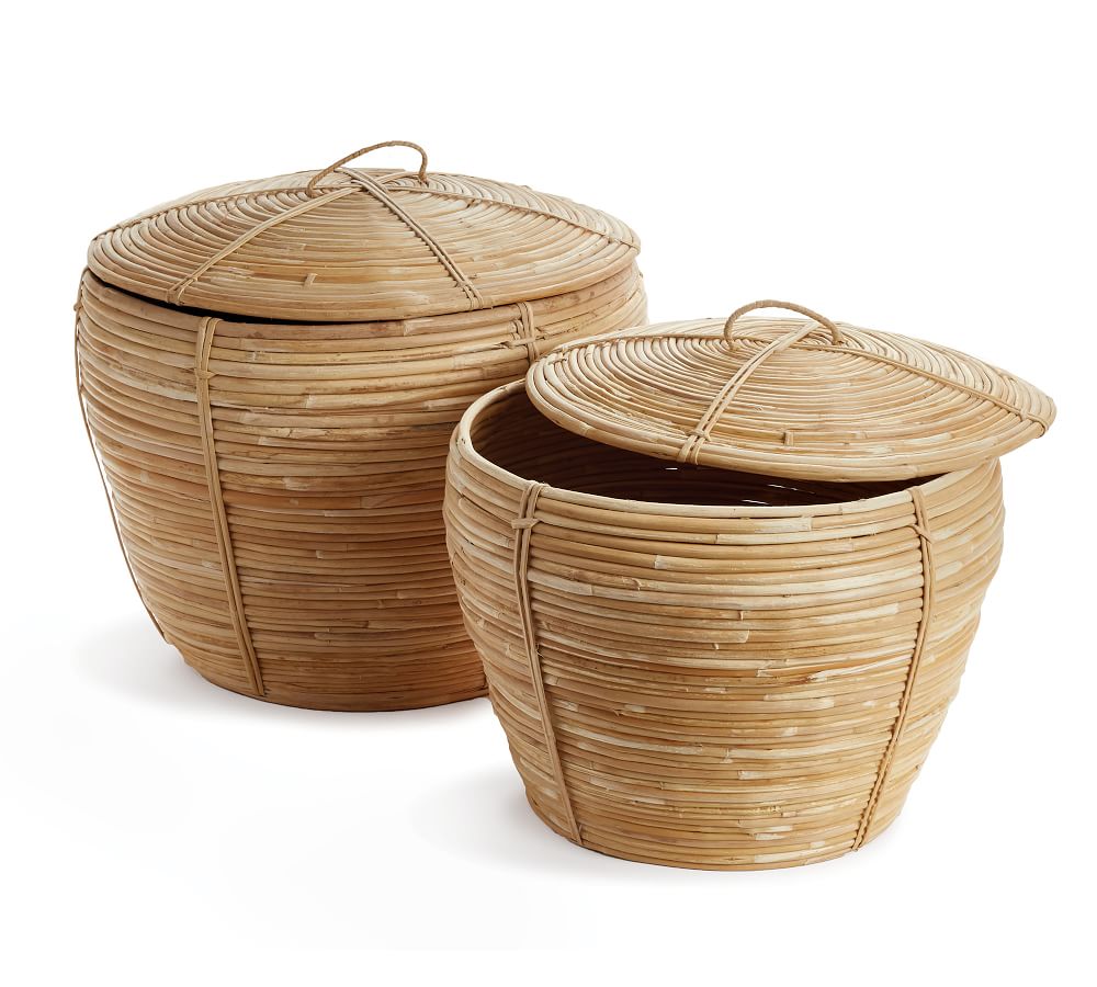 Cane Rattan Basket Sets | Pottery Barn
