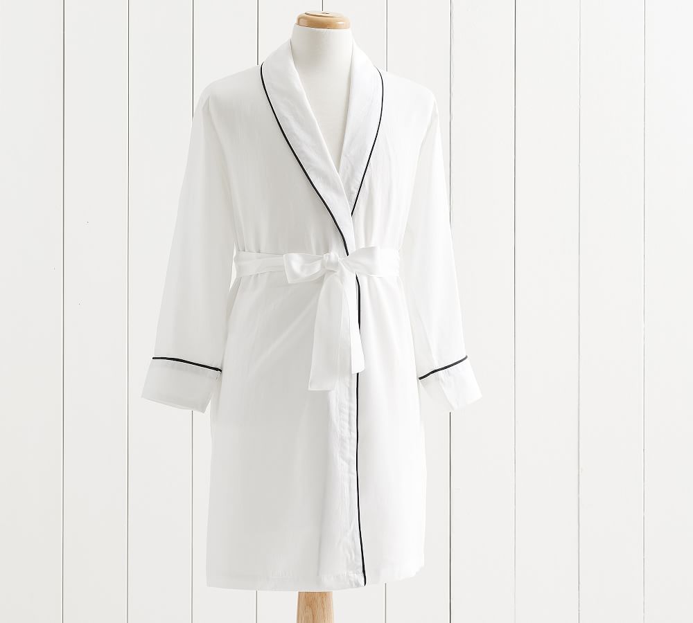 TENCEL™ Piped Robe | Pottery Barn
