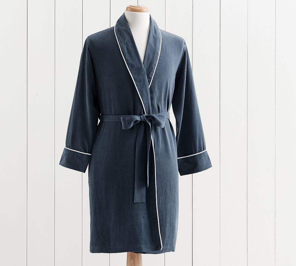 TENCEL™ Piped Robe | Pottery Barn
