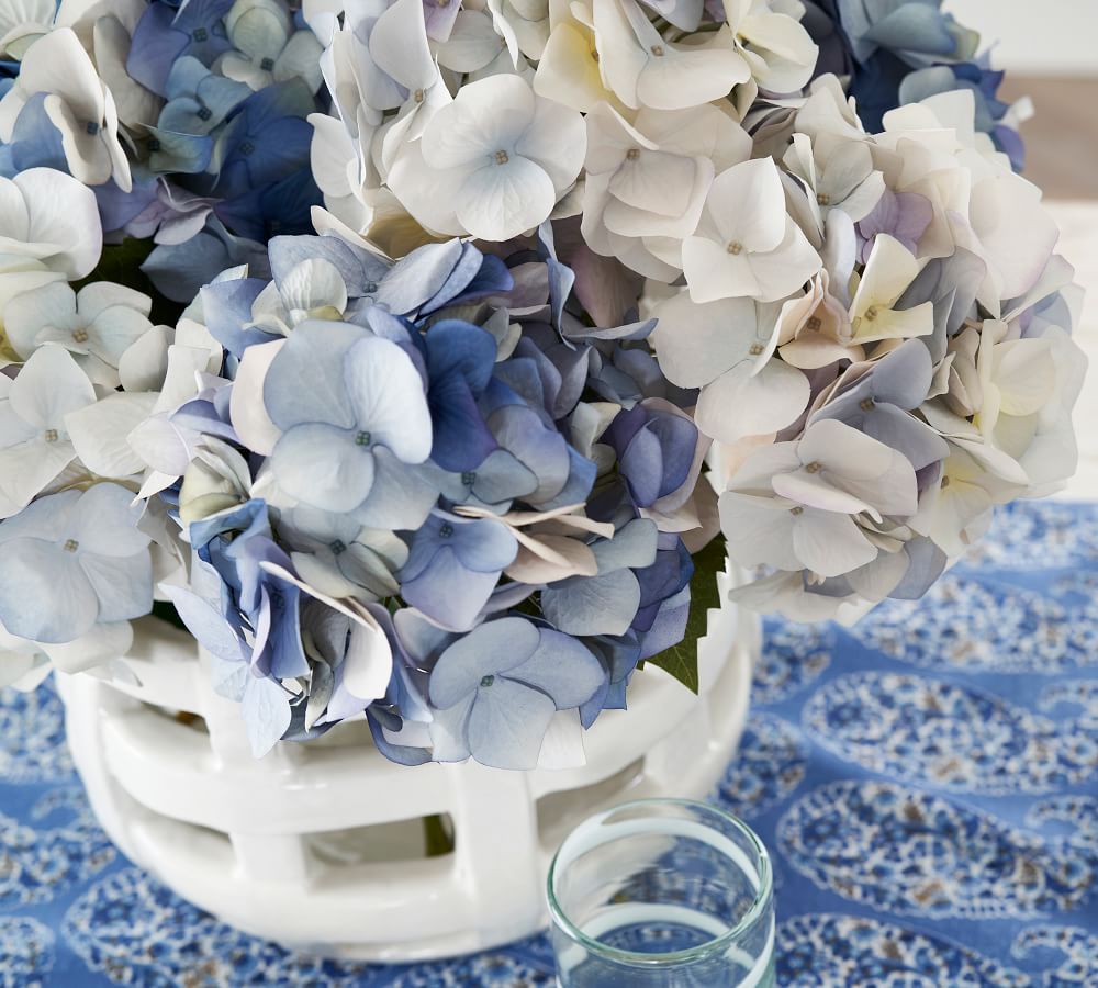 Faux Hydrangea Bundle - Blue | Pottery Barn