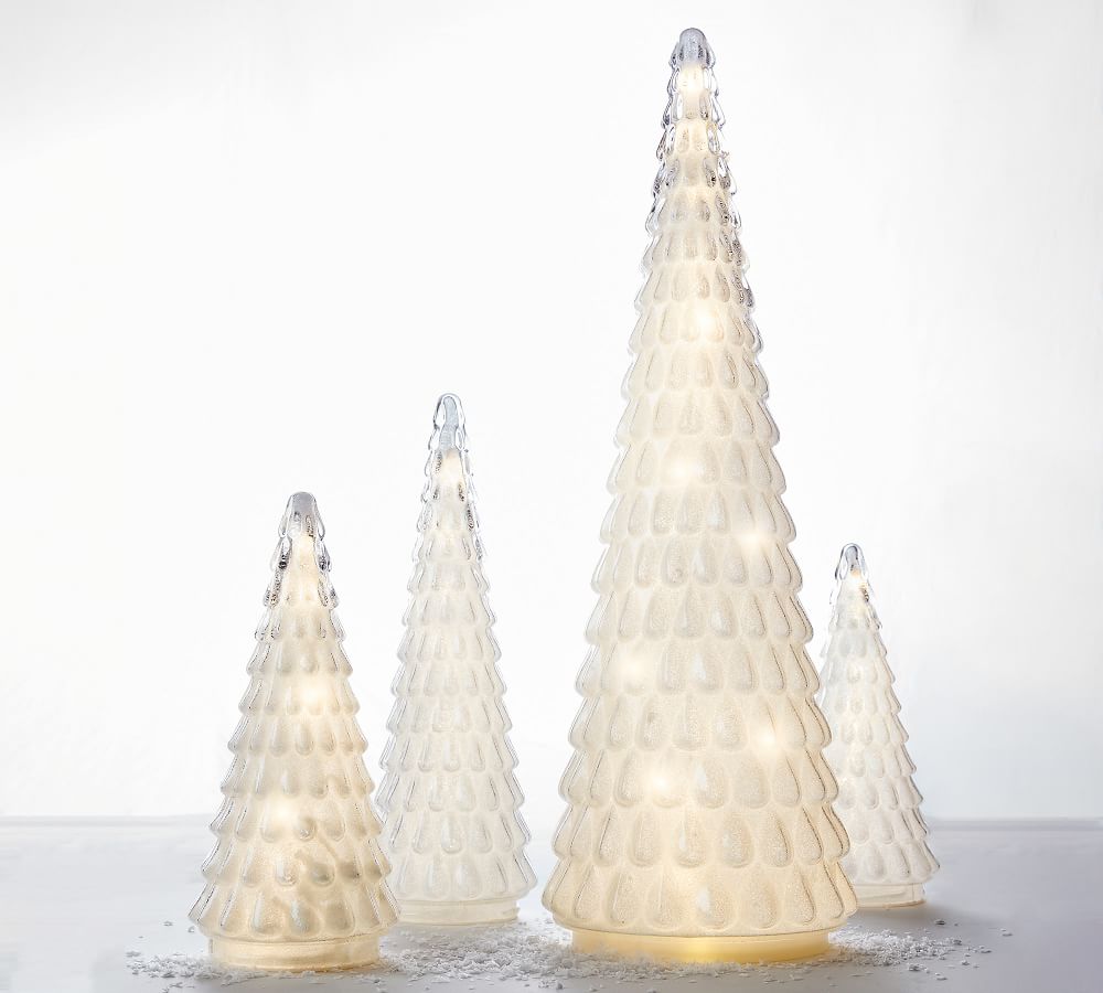 Pre-Lit Beaded Glass Trees | Pottery Barn
