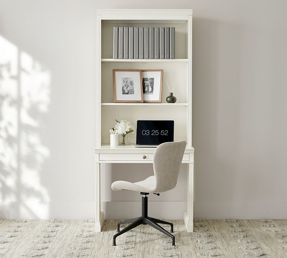 Livingston 35" Writing Desk with Bookcase | Pottery Barn