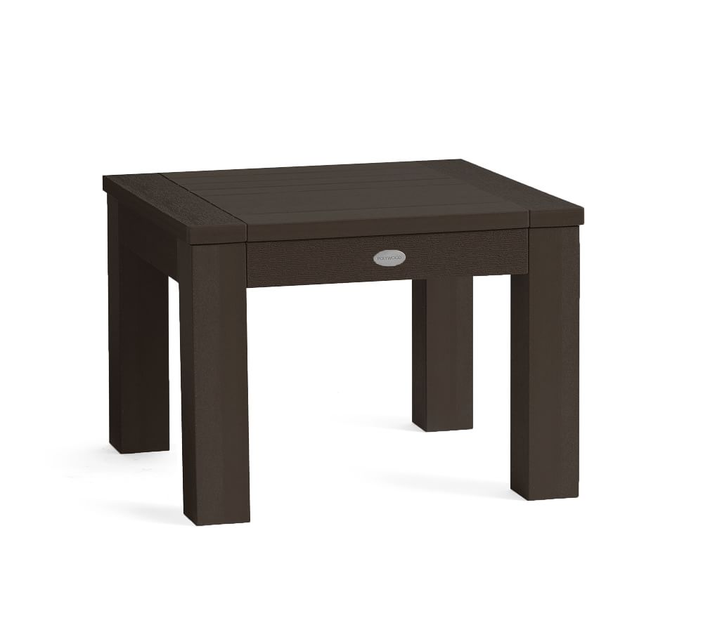 Indio by Polywood Outdoor Side Table, Vintage Coffee | Pottery Barn