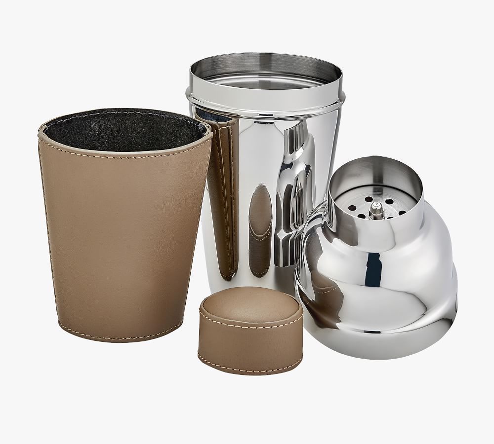 French Handcrafted Leather Cocktail Shaker | Pottery Barn