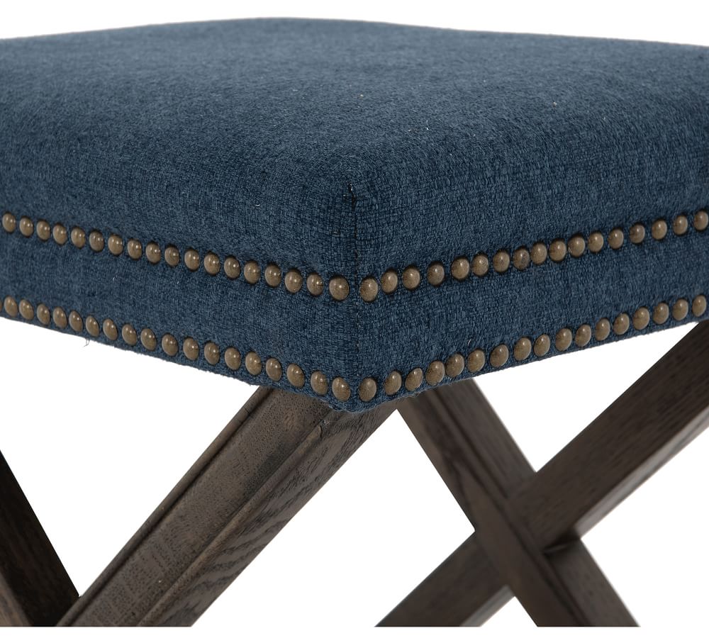 Aldrich Upholstered Accent Stool | Pottery Barn