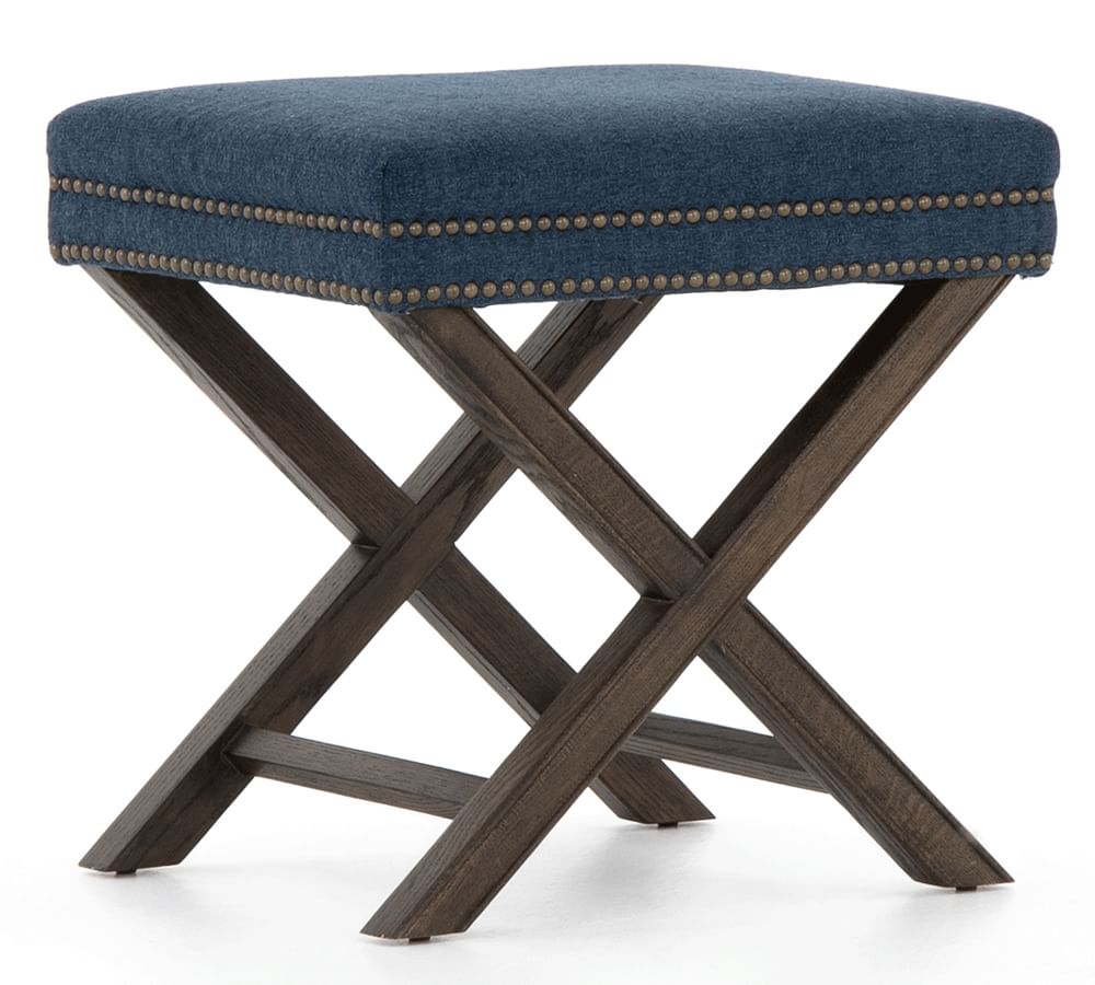 Aldrich Upholstered Accent Stool | Pottery Barn