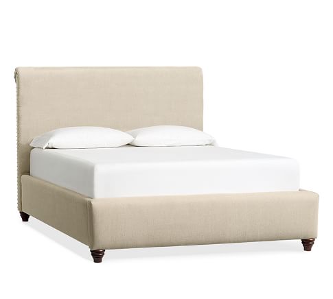 Chesterfield Tufted Upholstered Bed | Pottery Barn