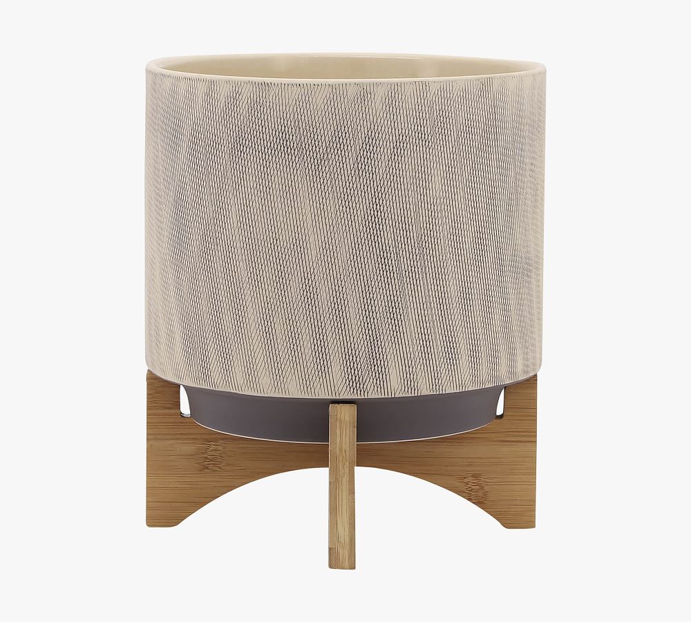 Footed Textured Planter | Pottery Barn