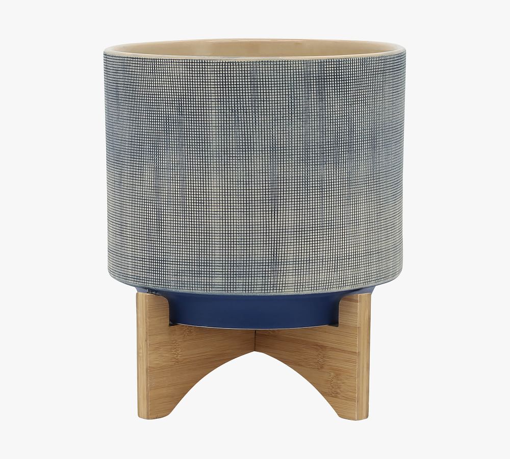 Footed Textured Planter | Pottery Barn