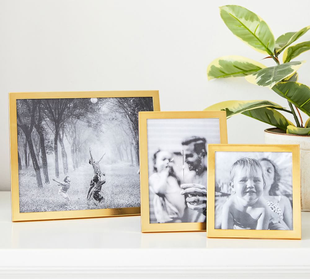 Modern Brass Picture Frame | Pottery Barn