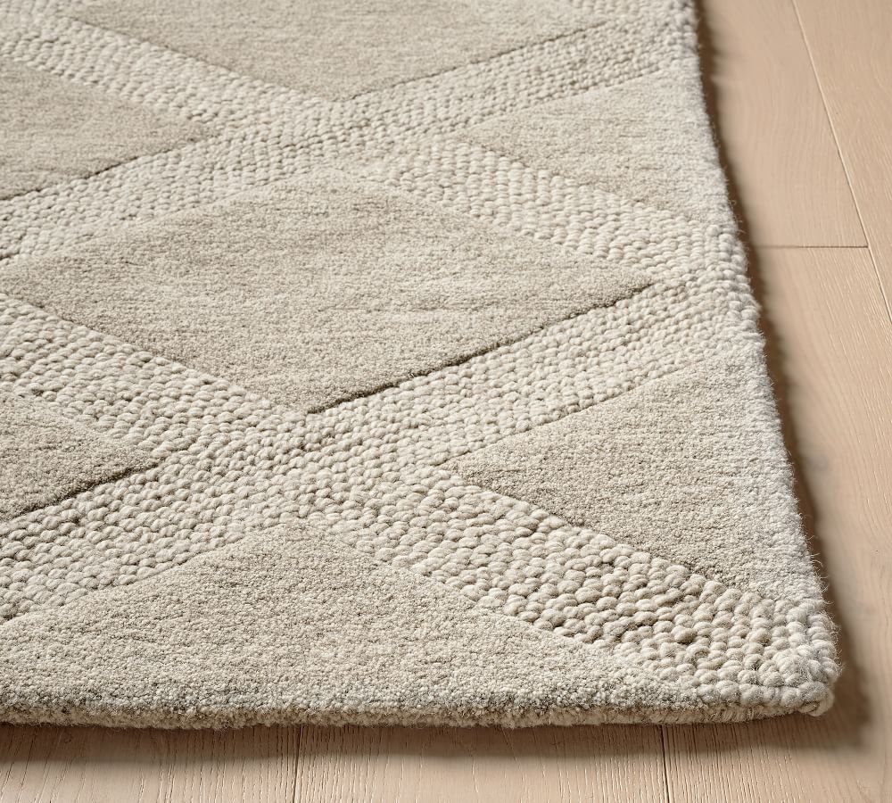 Chase Textured Hand-Tufted Wool Rug | Pottery Barn