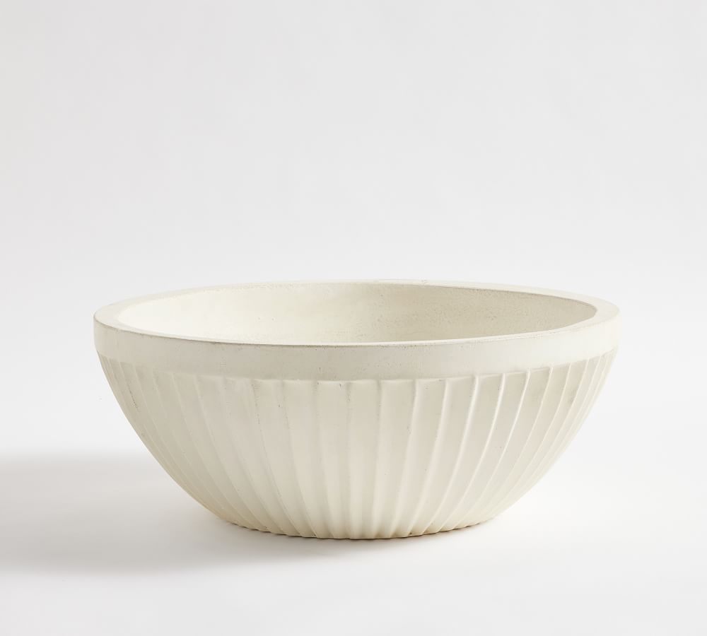 Concrete Fluted Planters | Pottery Barn