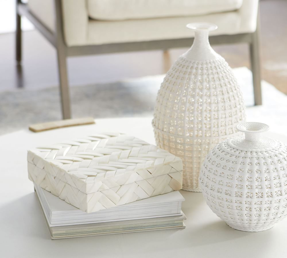 Rylie Bone Decorative Box | Pottery Barn
