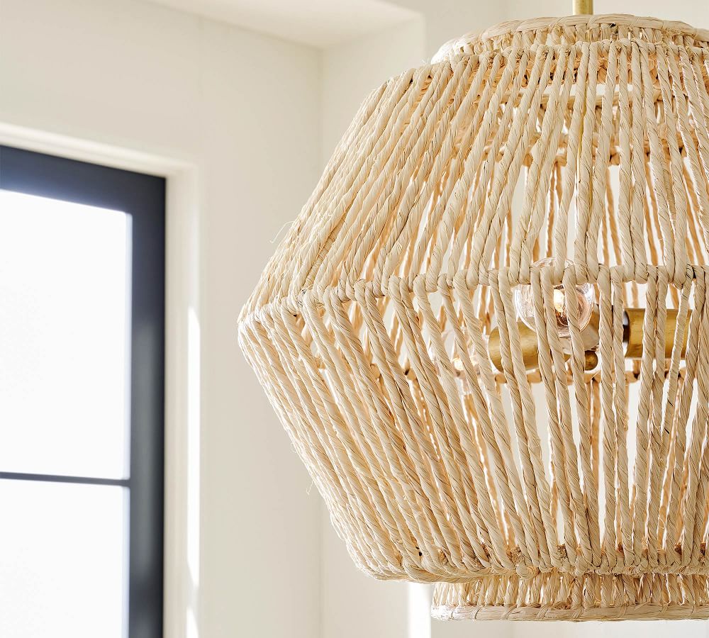 Abaca Woven Pendant | Pottery Barn