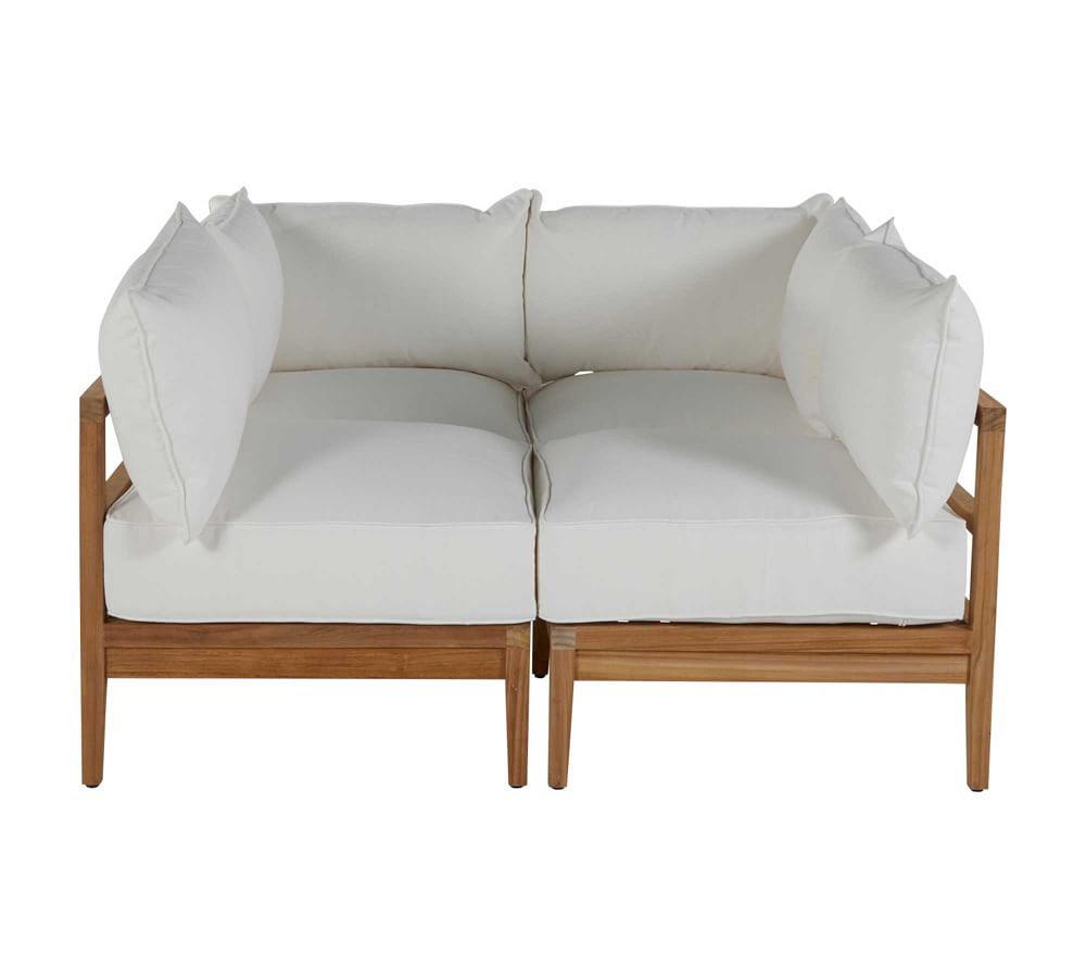 Oxeia FSC® Teak Loveseat | Pottery Barn